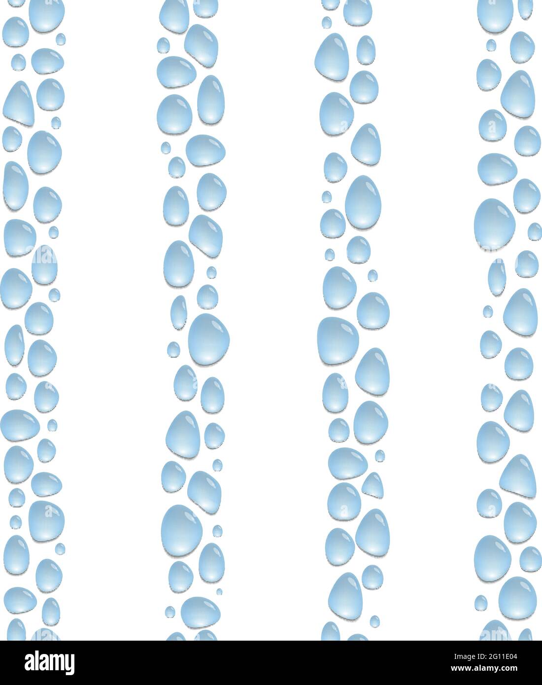 Vertical seamless water drop stripes, lines on steamy surface ...