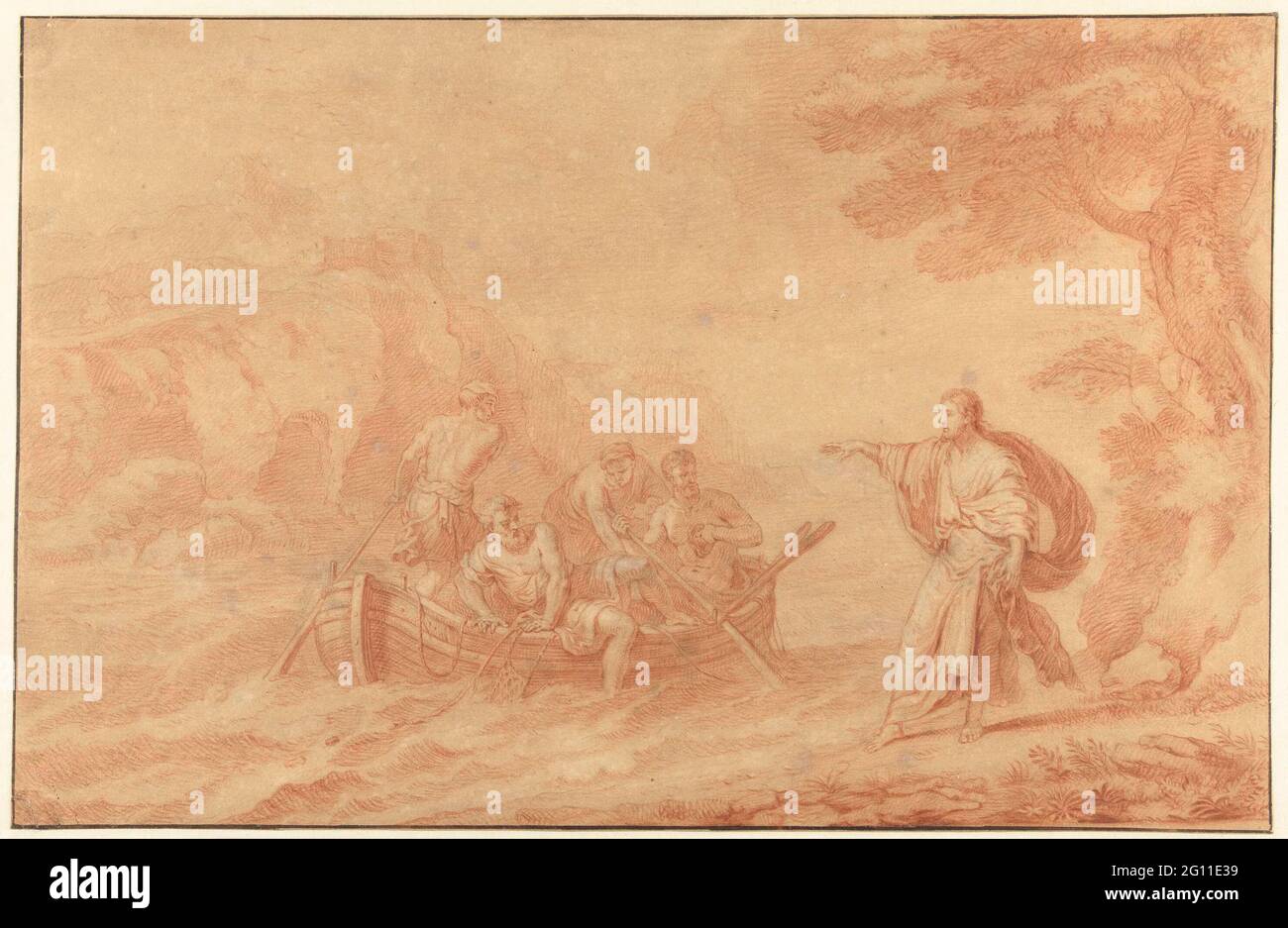 The calling of Simon Petrus and Andreas Stock Photo - Alamy