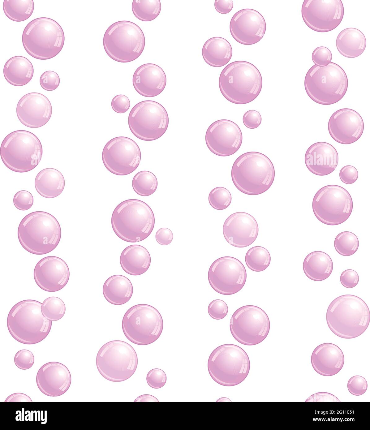 Pink Bubbles Vector