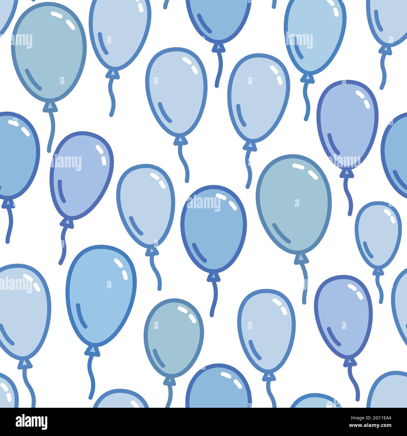 Blue Balloons Wallpaper