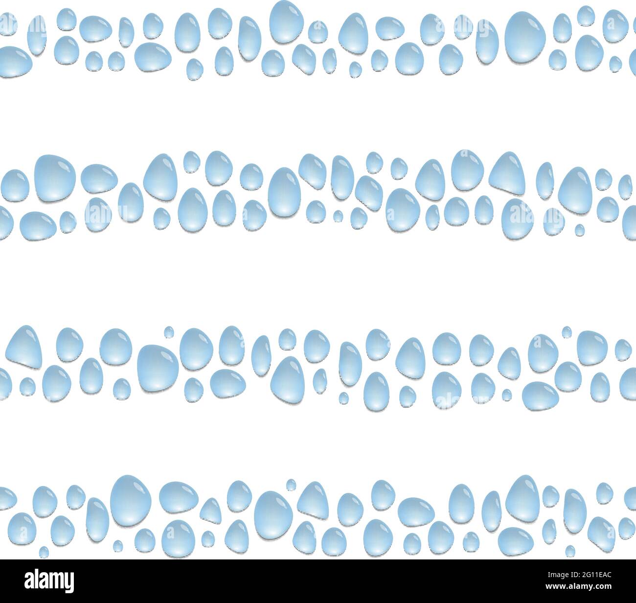 Horizontal seamless water drop stripes, lines on steamy surface ...