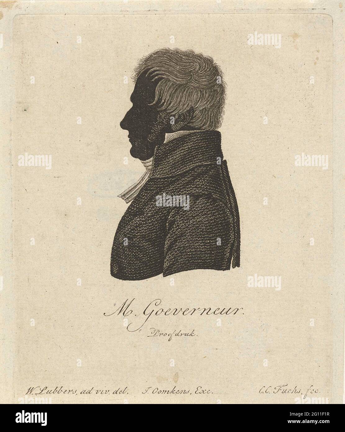 Silhouette portrait of Matth. Governor. Silhouette portrait of Matth ...