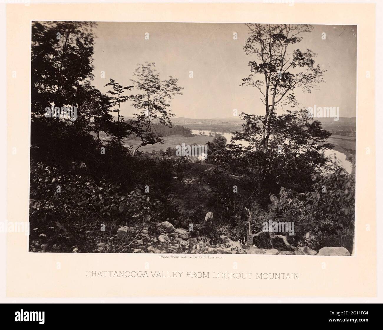 Chattanooga Valley from Lookout Mountain Stock Photo - Alamy