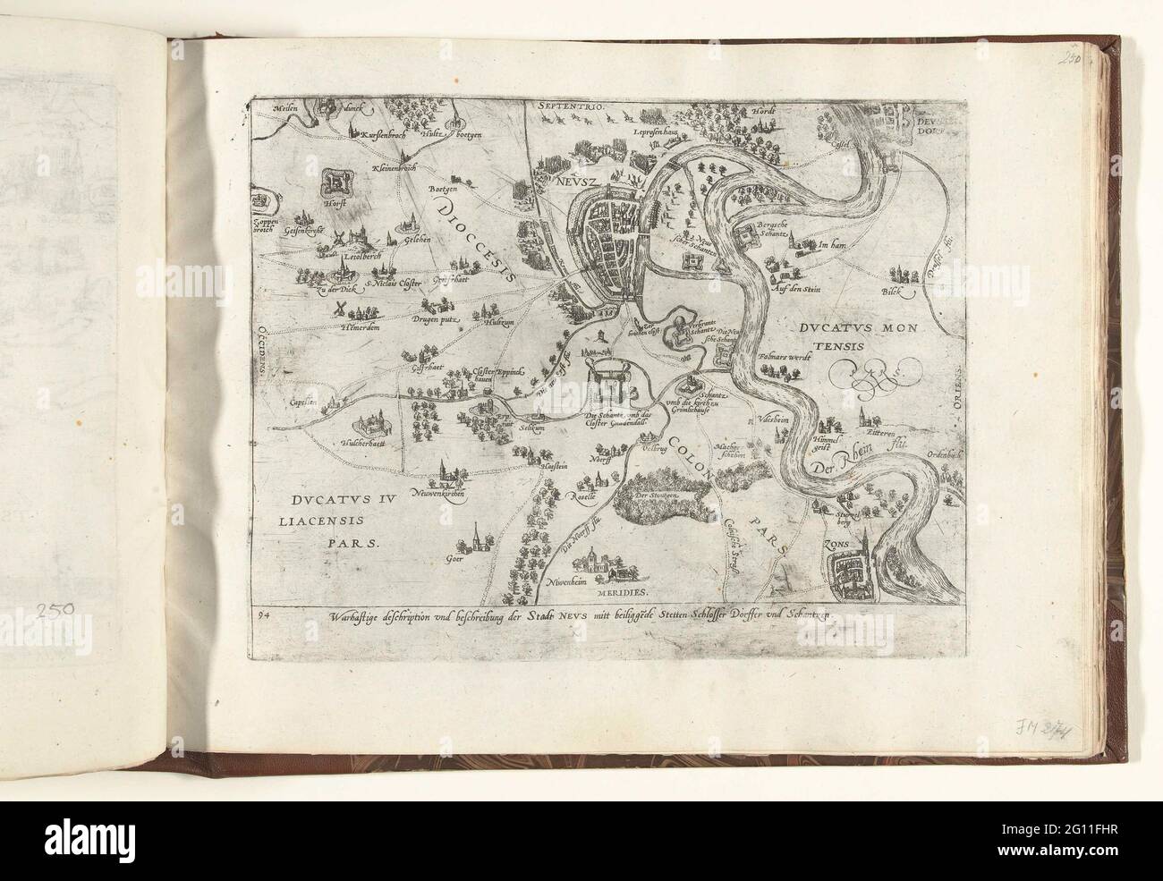 Map of Neuss and surroundings, 1585; Series 9: Dutch and German events ...