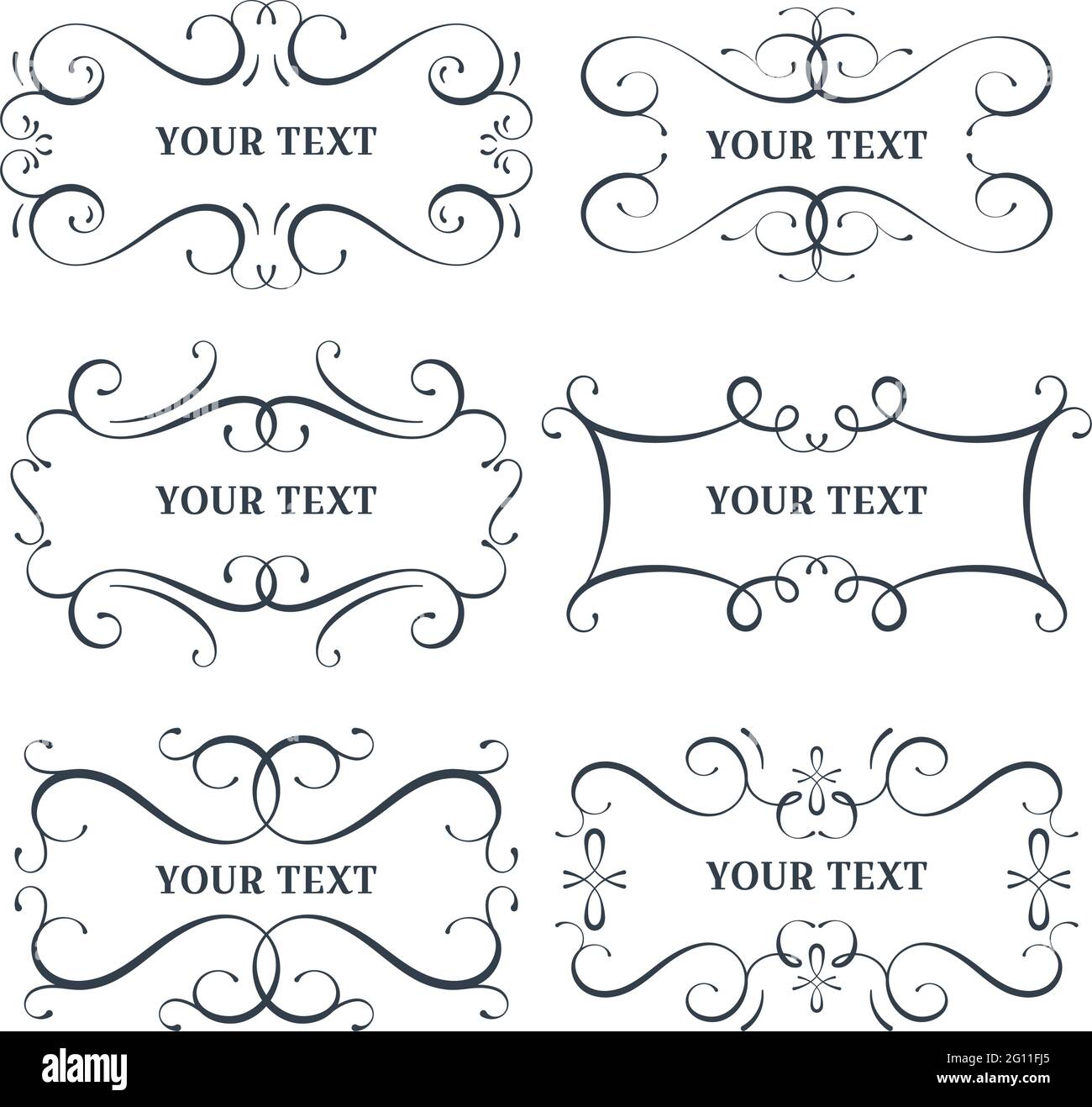 Scroll Outline Border