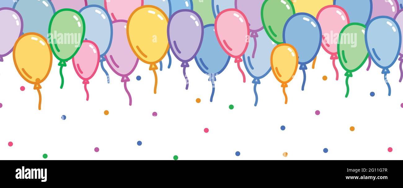 Horizontal Balloon Border