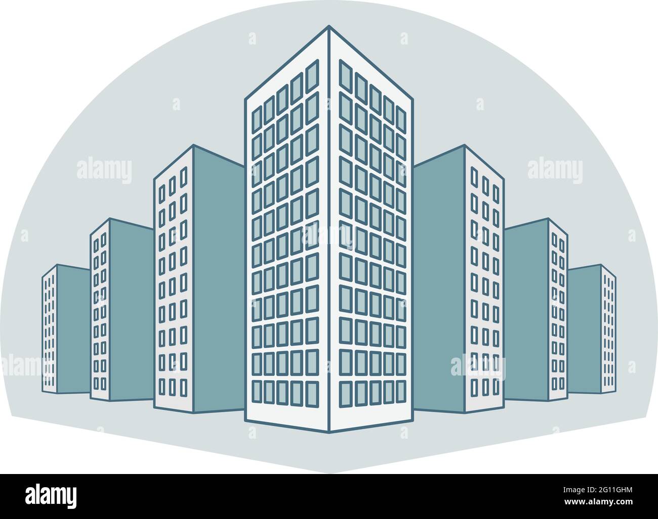 Tenement houses architecture Stock Vector Images - Alamy