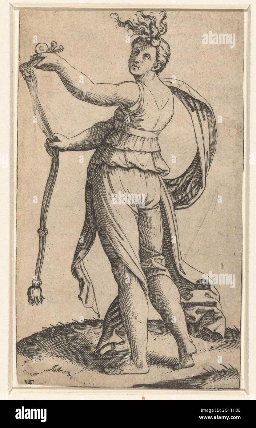 Woman with horse steam as a personification of moderation (Temperantia ...