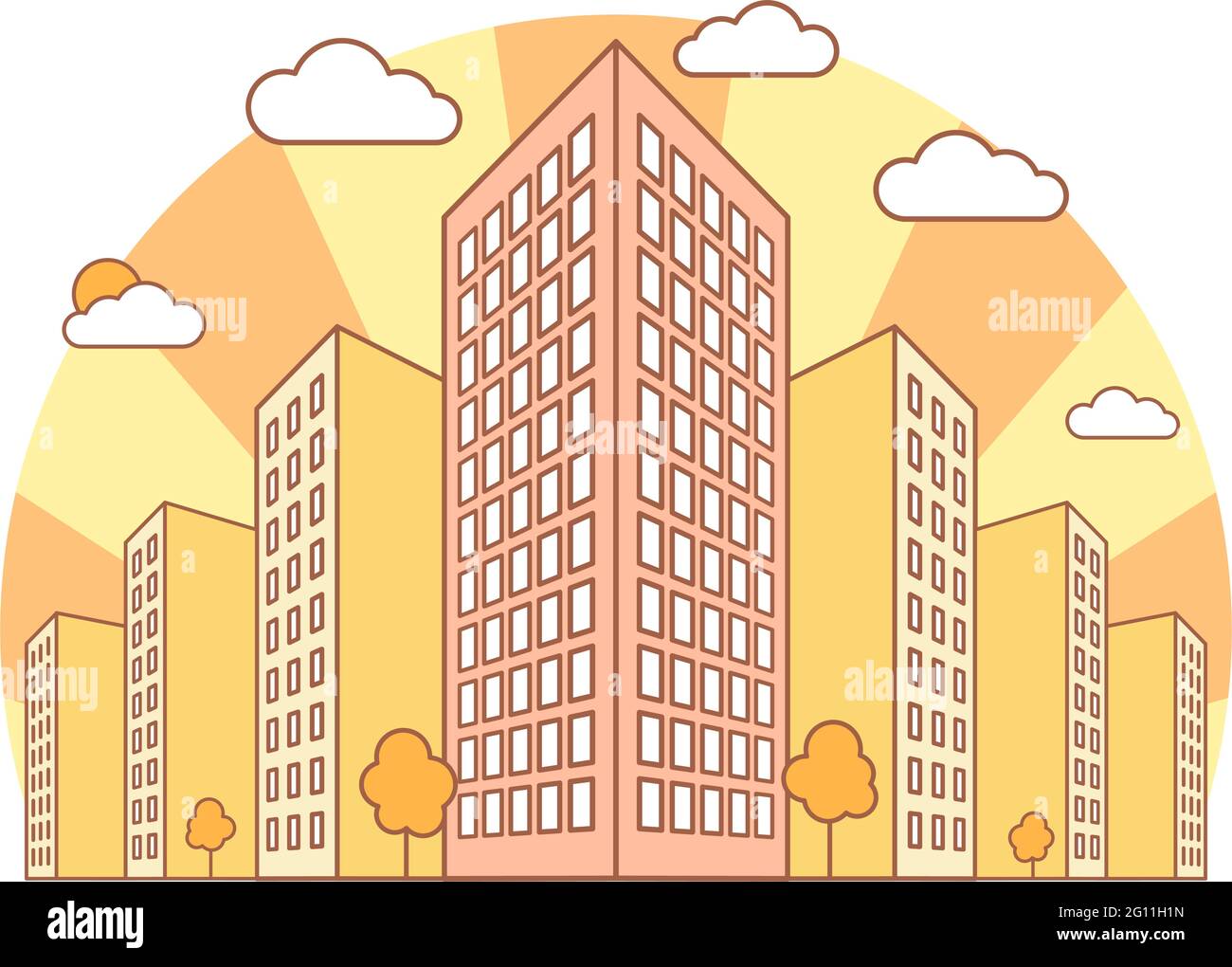 House in trees autumn Cut Out Stock Images & Pictures - Alamy