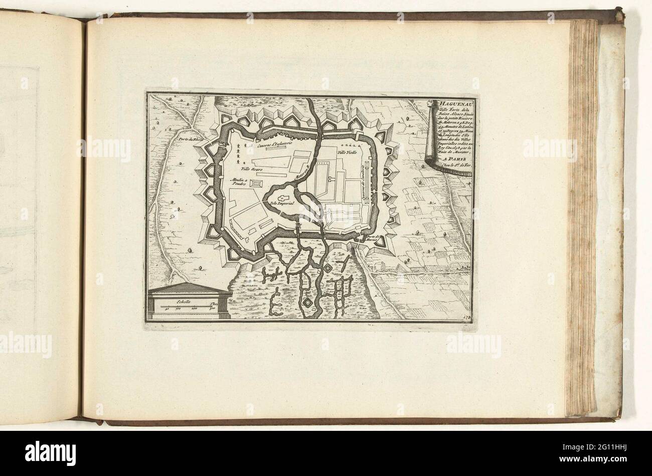 Map of Haguenau, 1726; Haguenau Ville Forte de la Basse Alsace ...