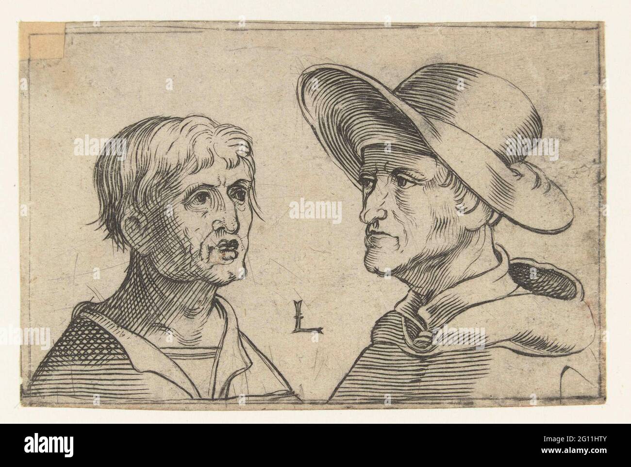 Two man portraits Stock Photo - Alamy