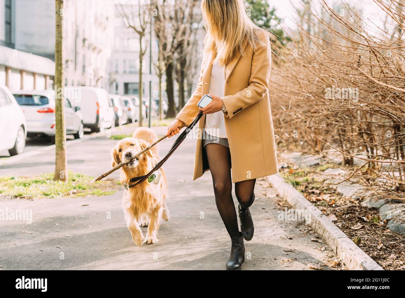 Walking along sidewalk italy hi-res stock photography and images - Alamy
