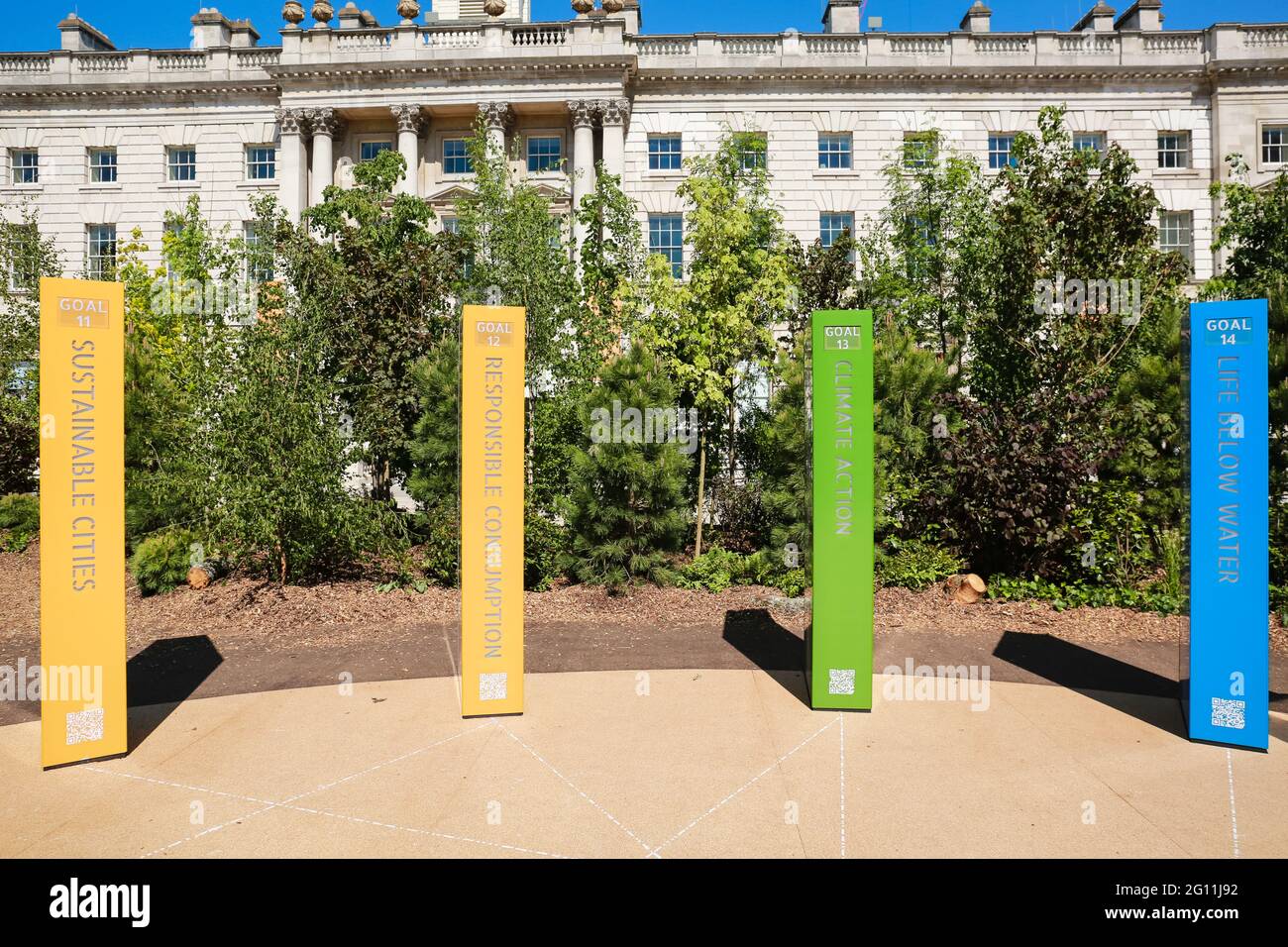 London, UK. 01 Jun 2021. Art installation Forest for Change by Es ...