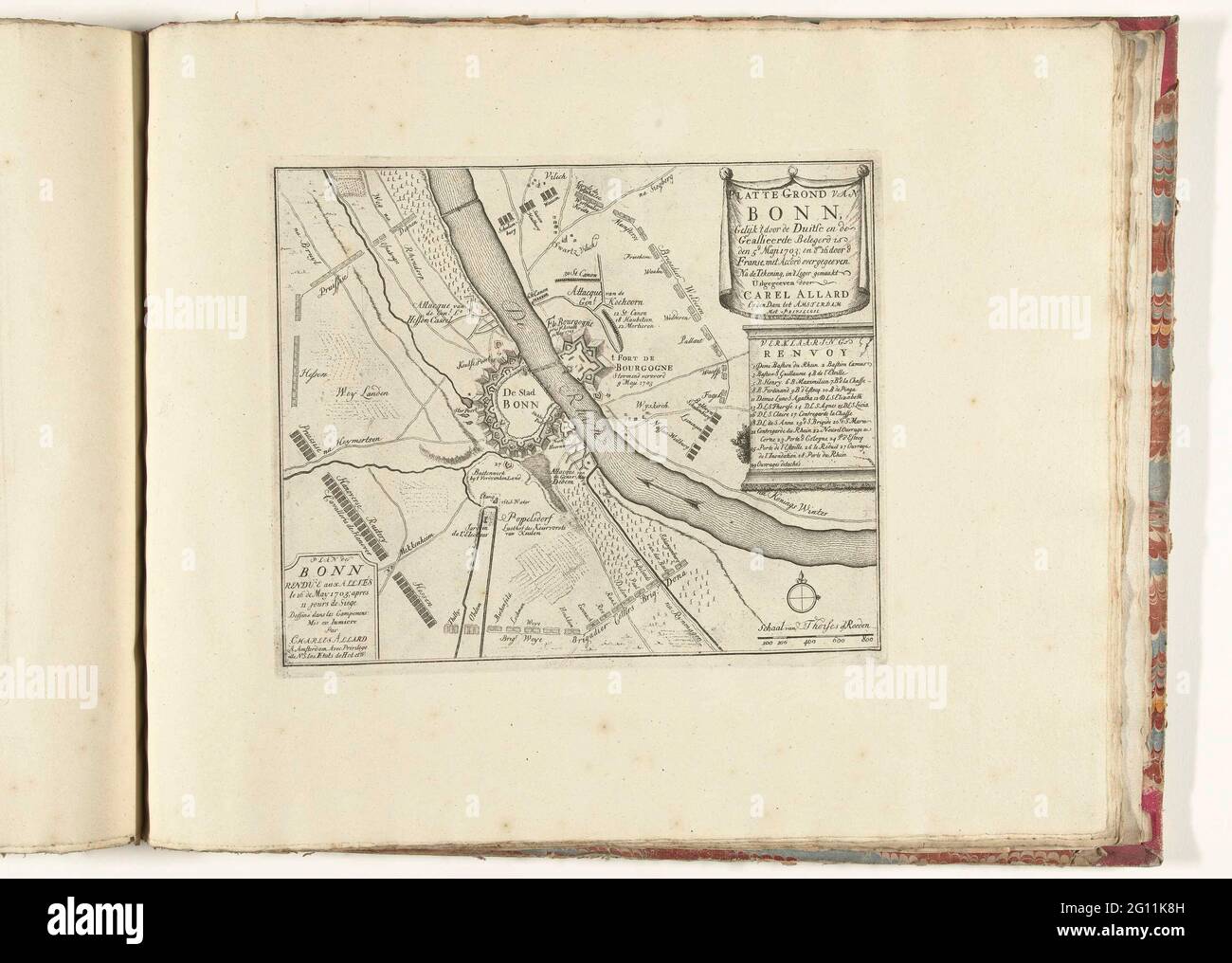 Siege from Bonn, 1703; Flat land from Bonn, like the German and the ...