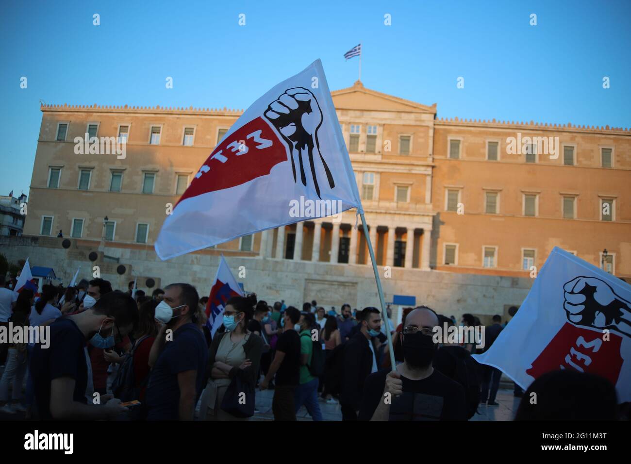 Athens, Greece. 03rd June, 2021. Greek Communist Party (KKE) political ...
