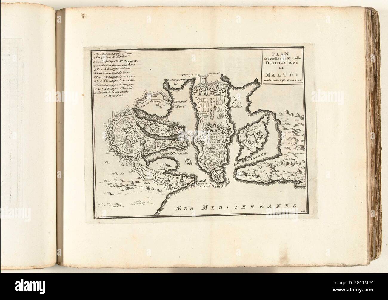 Fortifications of valletta map hi-res stock photography and images - Alamy