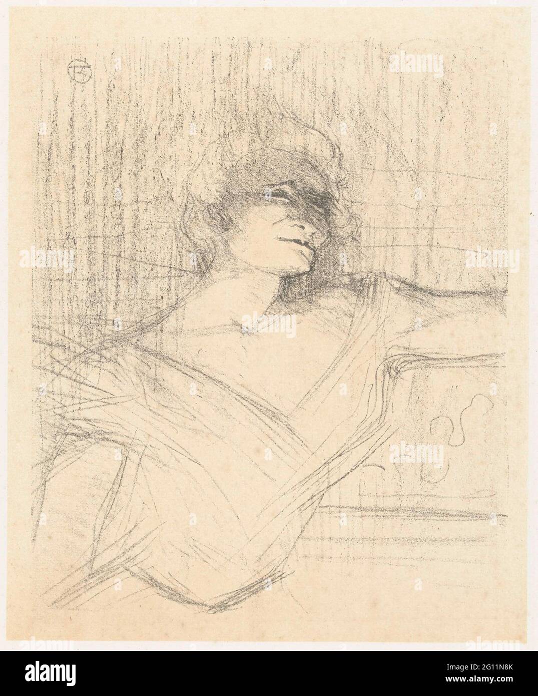 Portrait of actress Yvette Guilbert in Dans La Glu; Yvette Guilbert ...