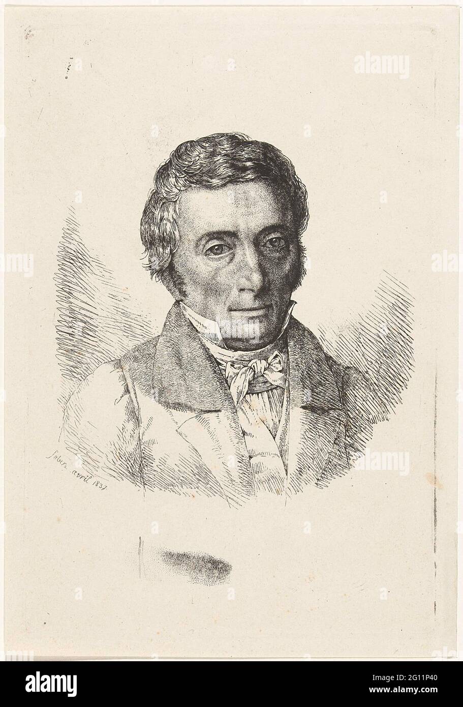 Self-portrait of Frédéric Théodore Faber Stock Photo - Alamy