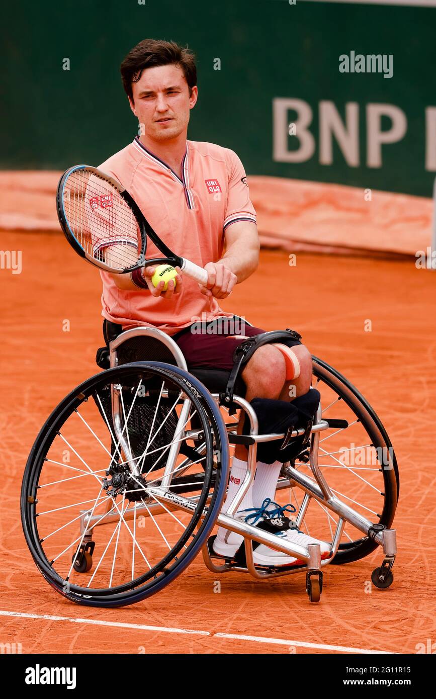 Paris, France. 4th June, 2021. Wheelchair tennis player Gordon Reid ...
