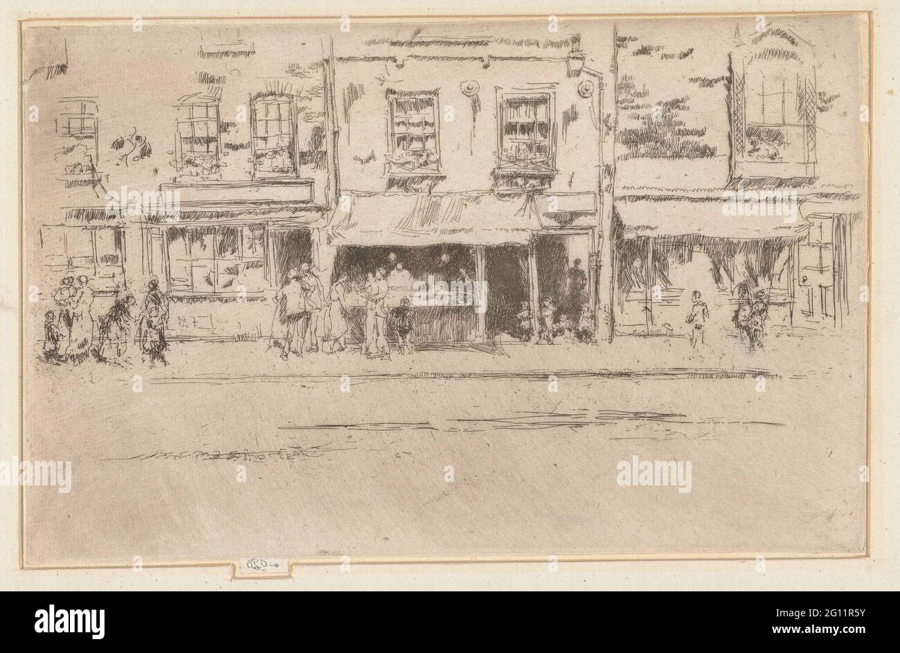 Fish shop in Chelsea; The Fish shop, Busy Chelsea. A street with a row ...