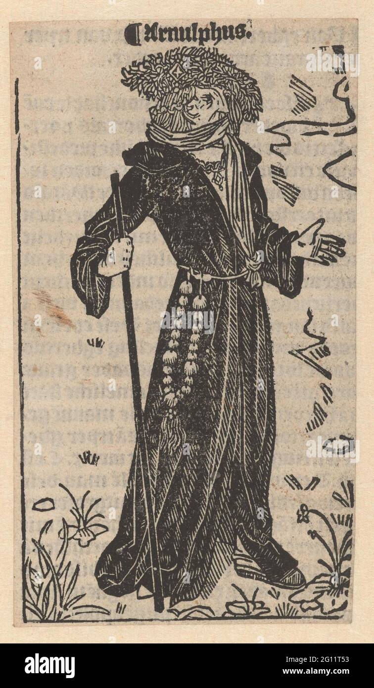 Count Arnulf; Arnulphus. Count Arnulf for feet with staff Stock Photo ...