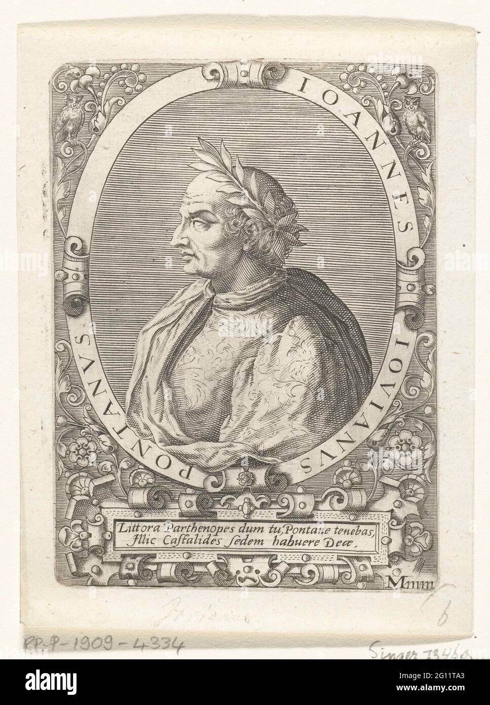 Giovanni gioviano pontano ioannes iovianus pontanus hi-res stock ...