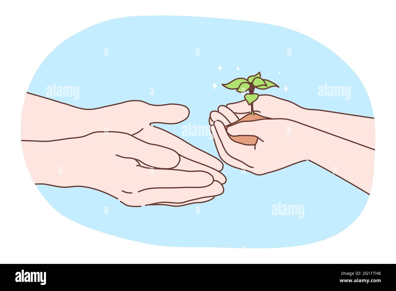 Ecology, environment, biology charity, earth day concept. Human ...