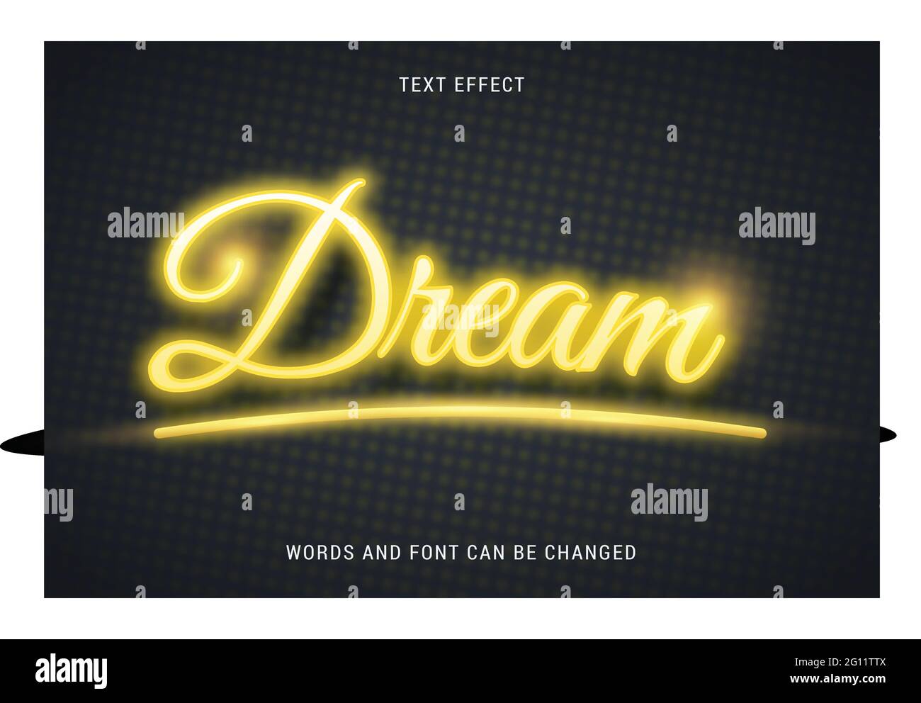 glowing neon luxury text calligraphy isolated editable vector image ...