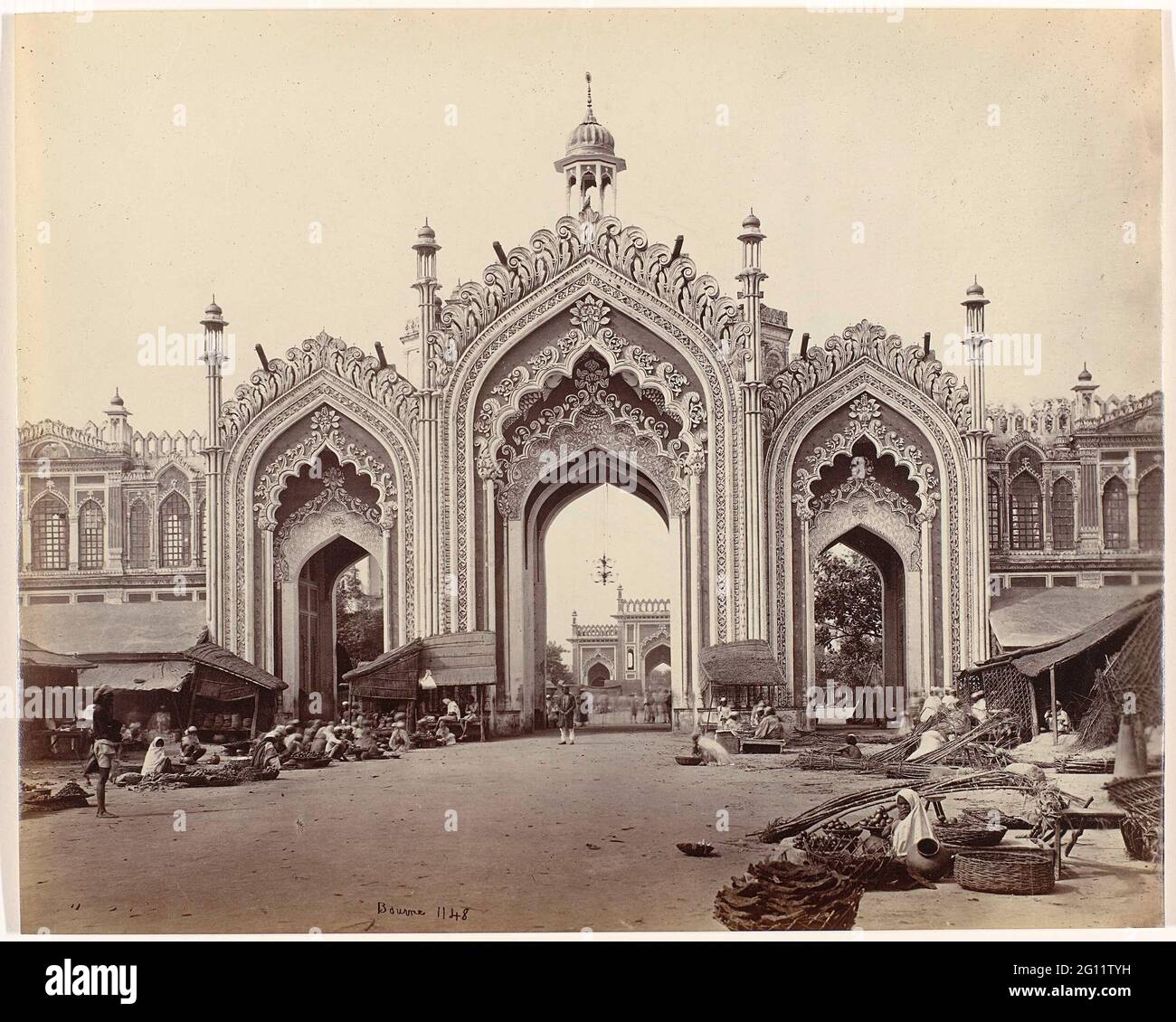 Gate for the Lucknow Bazar Stock Photo - Alamy