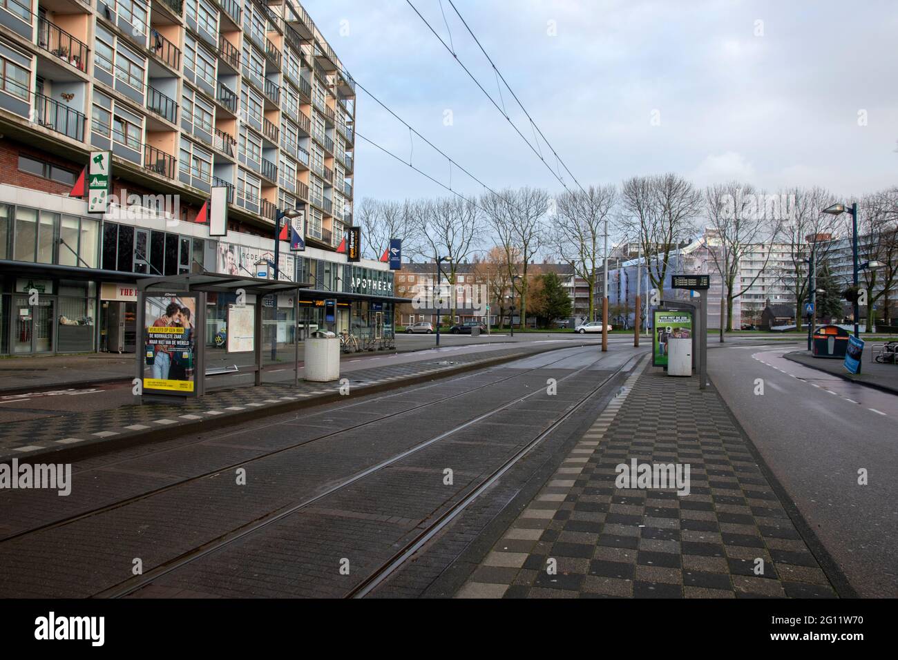 Tram Stop Osdorpplein Street At Amsterdam The Netherlands 11-3-2020 ...