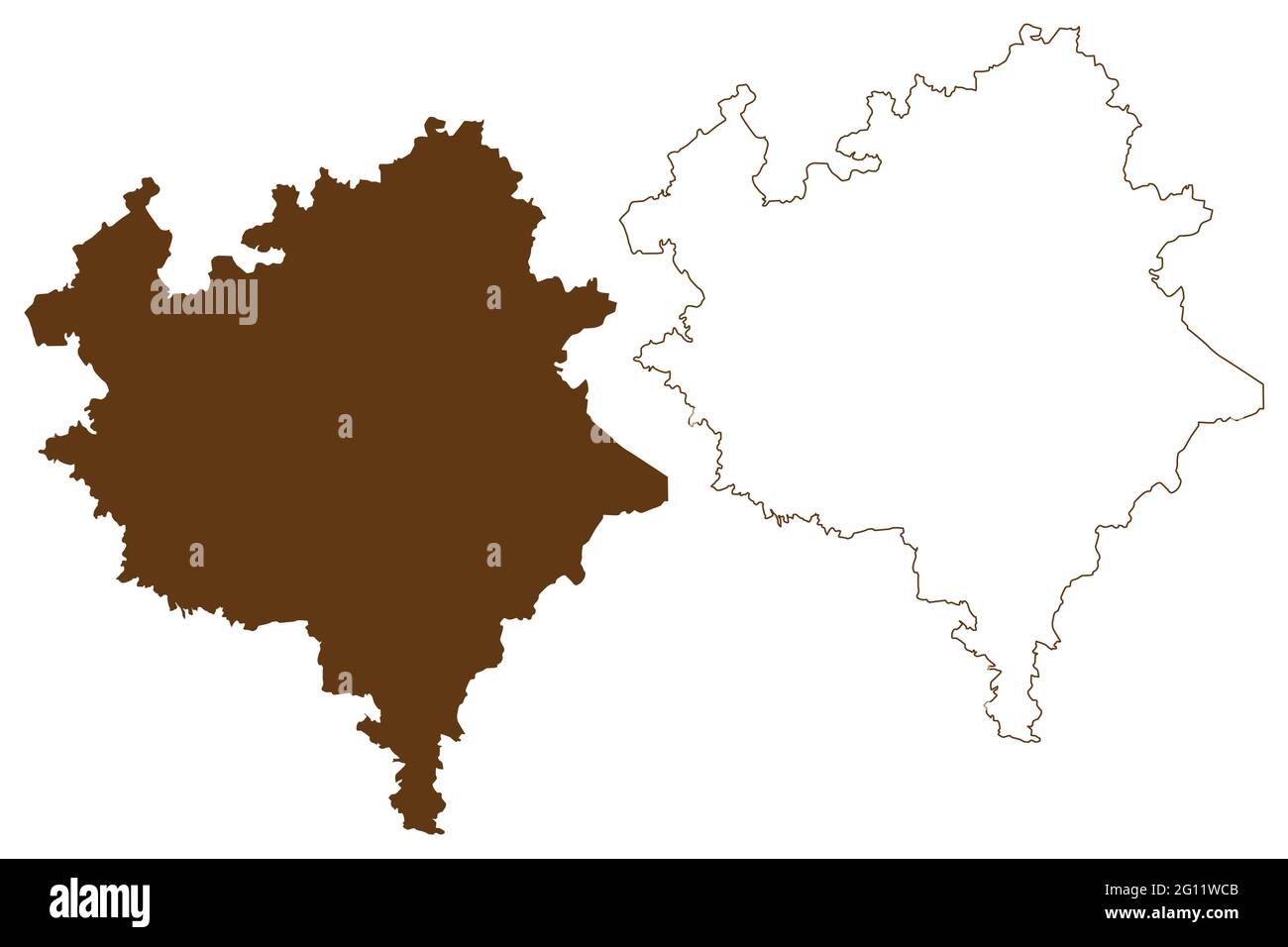 Vogtlandkreis district (Federal Republic of Germany, rural district ...