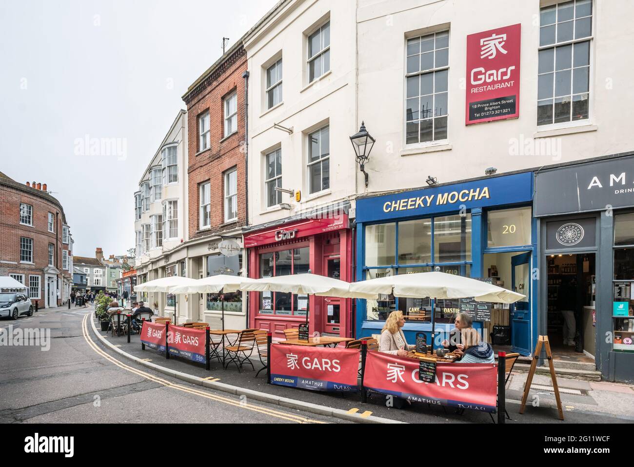 Brighton, May 24th 2021: Street scene in central Brighton Stock Photo ...