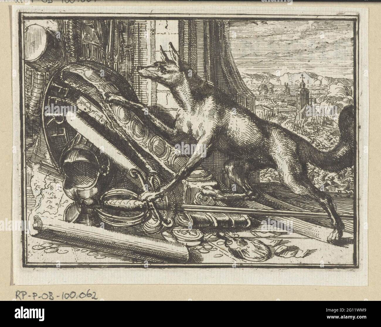 Title page for the leaflet: the Italian fox in the Allied Ruif Huis ...