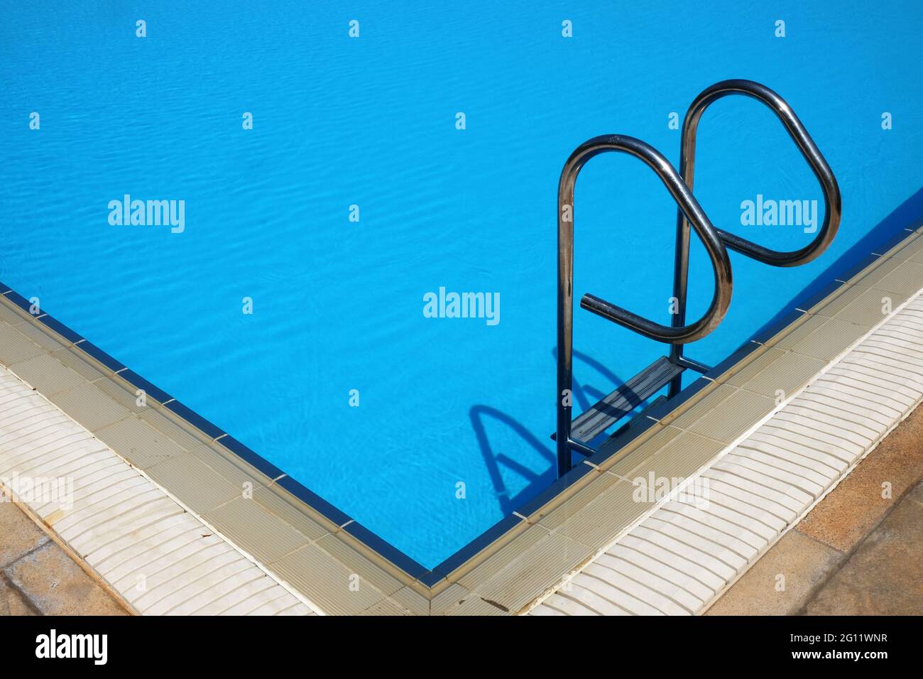 Top View of Outdoor Swimming pool Stock Photo - Alamy