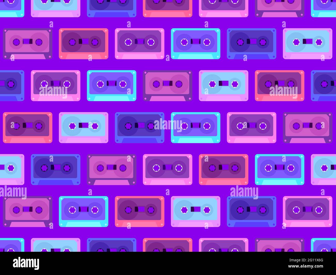 Vintage Cassette Tapes Radio Cassette Player Stock Vector Images - Alamy