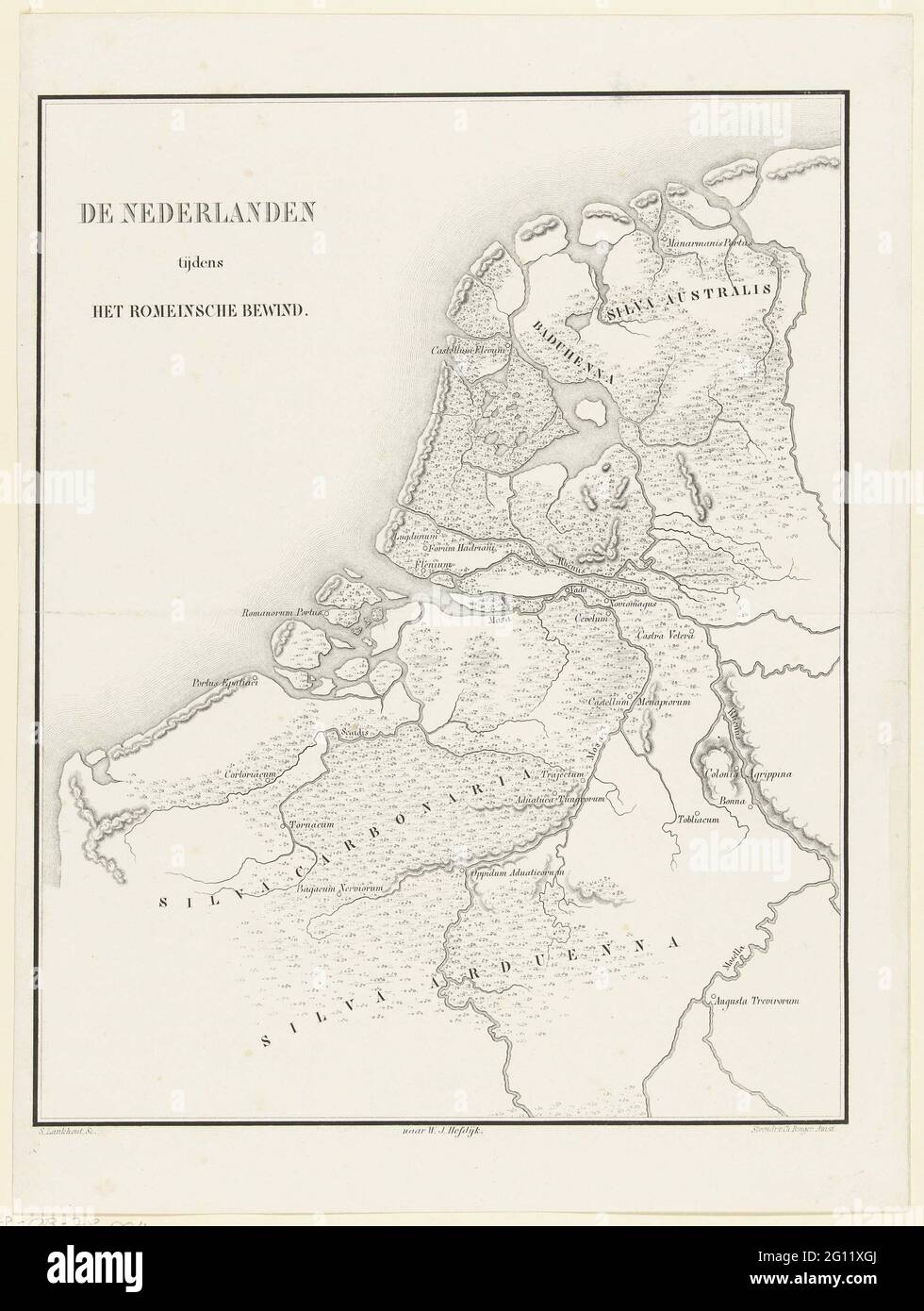 Map of the Netherlands in Roman times; The Netherlands during Roman ...