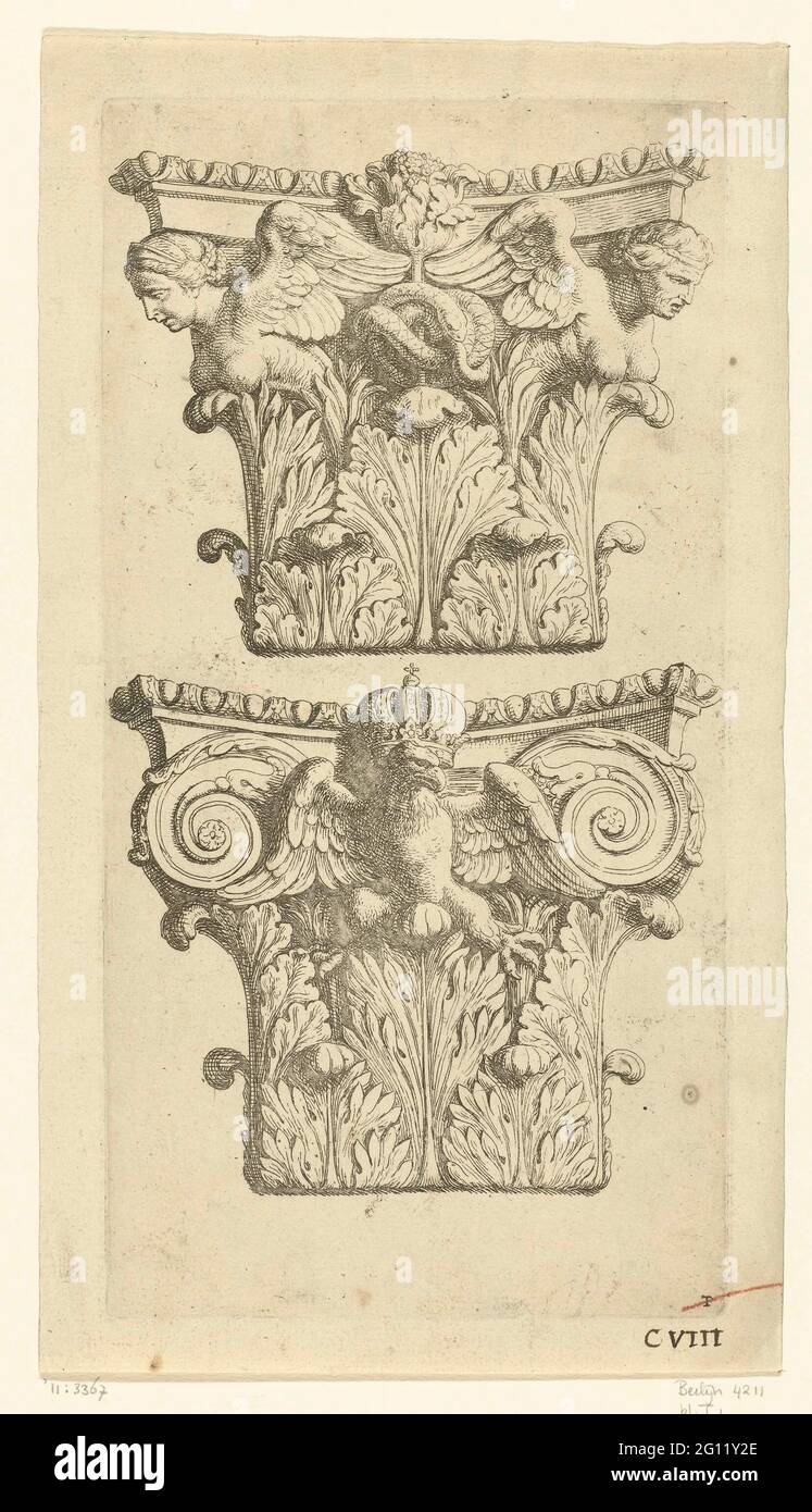 Two capitals; Secunda pars praecipuarum (...) / The second part of the ...