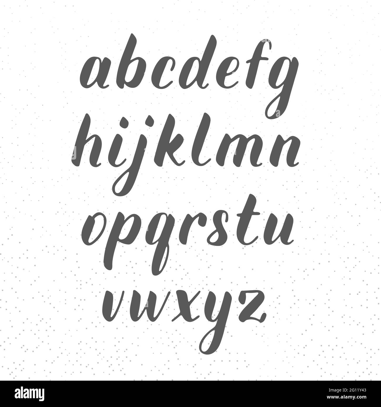 Modern lowcase font on texture background, hand-drawn alphabet ...