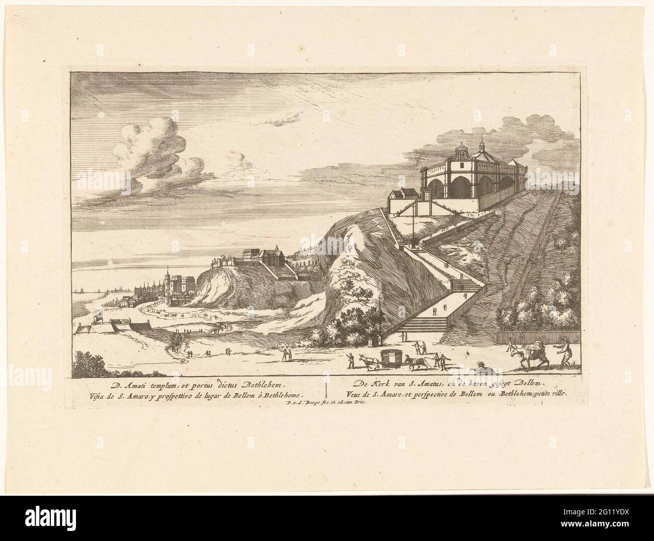 View of the Santo Amaro church at Lisbon; The church of S. Amatus, and ...