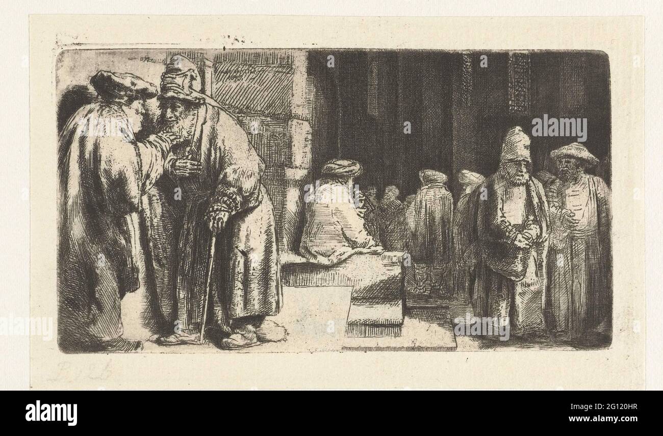 The Pharisees in the temple Stock Photo - Alamy