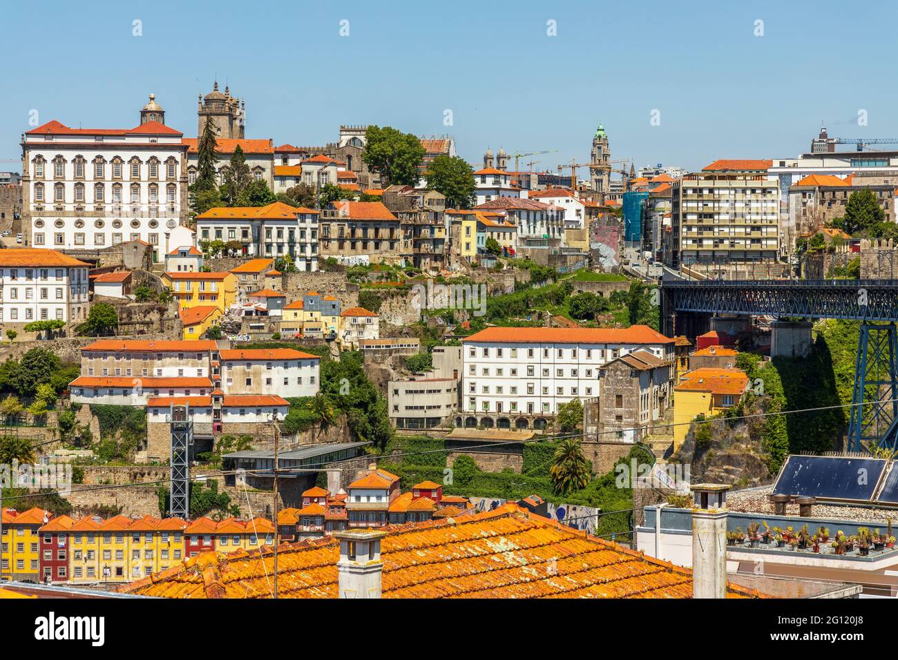 Historic architecture in downtown of amazing city of Porto, North ...