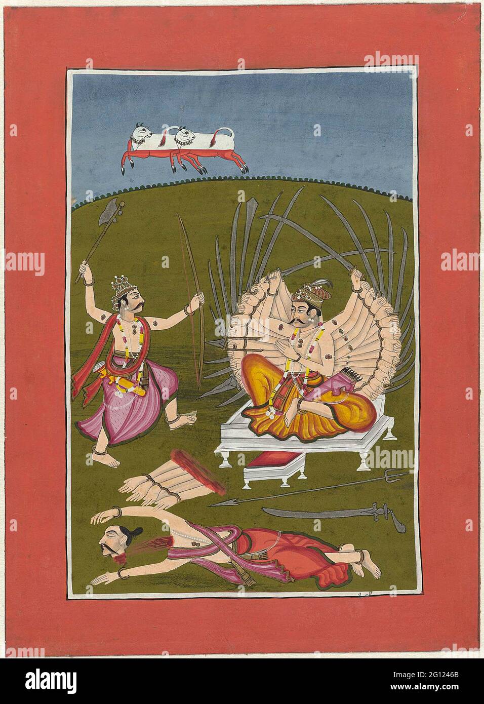 Parasurama (incarnation of Vishnu as Rama-with-ax); Vishnu avatars ...