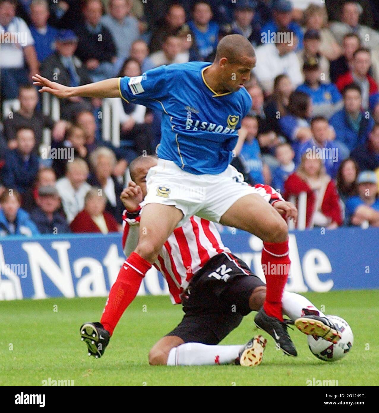 PORTSMOUITH FC, POMPEY, NIGEL QUASHIE V SHEFF. UTD PIC MIKE WALKER ...