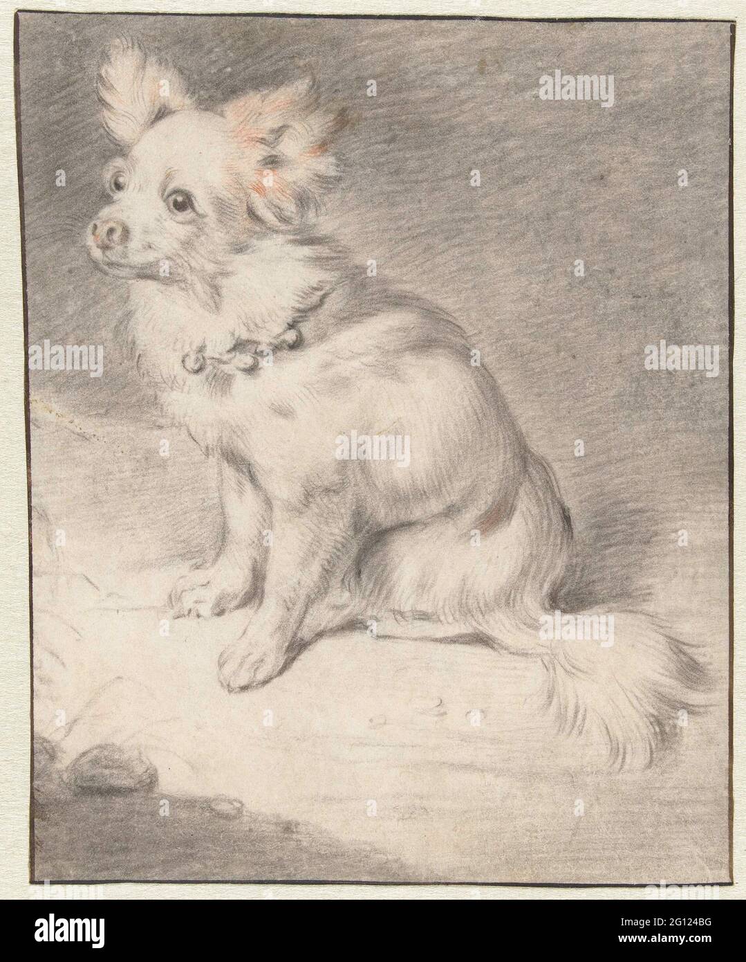 Seated Dog. The Haarlem artist Cornelis Visscher drew his animals like ...