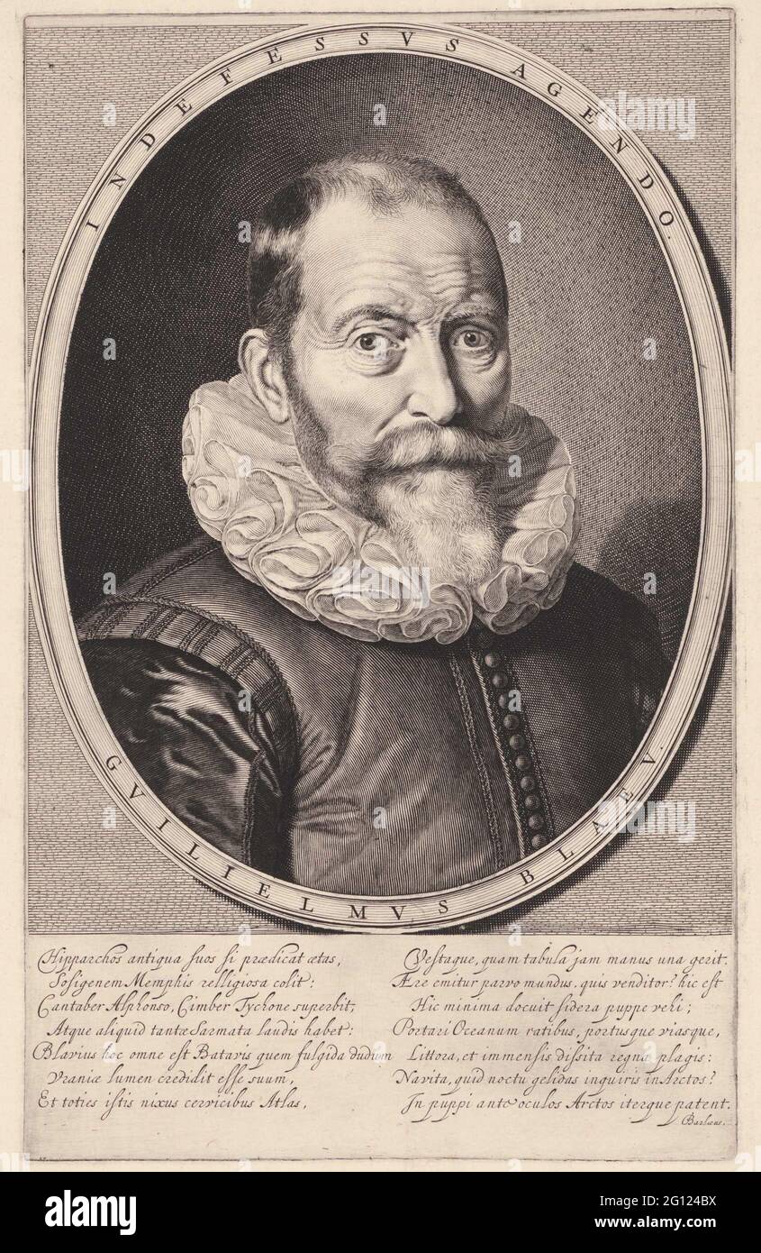 Portrait of Willem Jansz. Blaeu; Gvilielmvs Blaev. Portrait of the ...