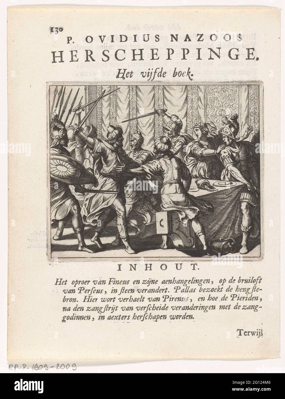 Phineus disturbs the wedding of Perseus and Andromeda; Herchepinge by ...
