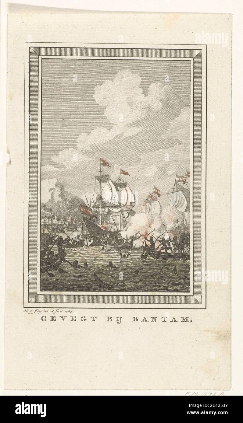 Dutch ships at Bantam attacked by locals, approx. 1600; Facid at Bantam ...
