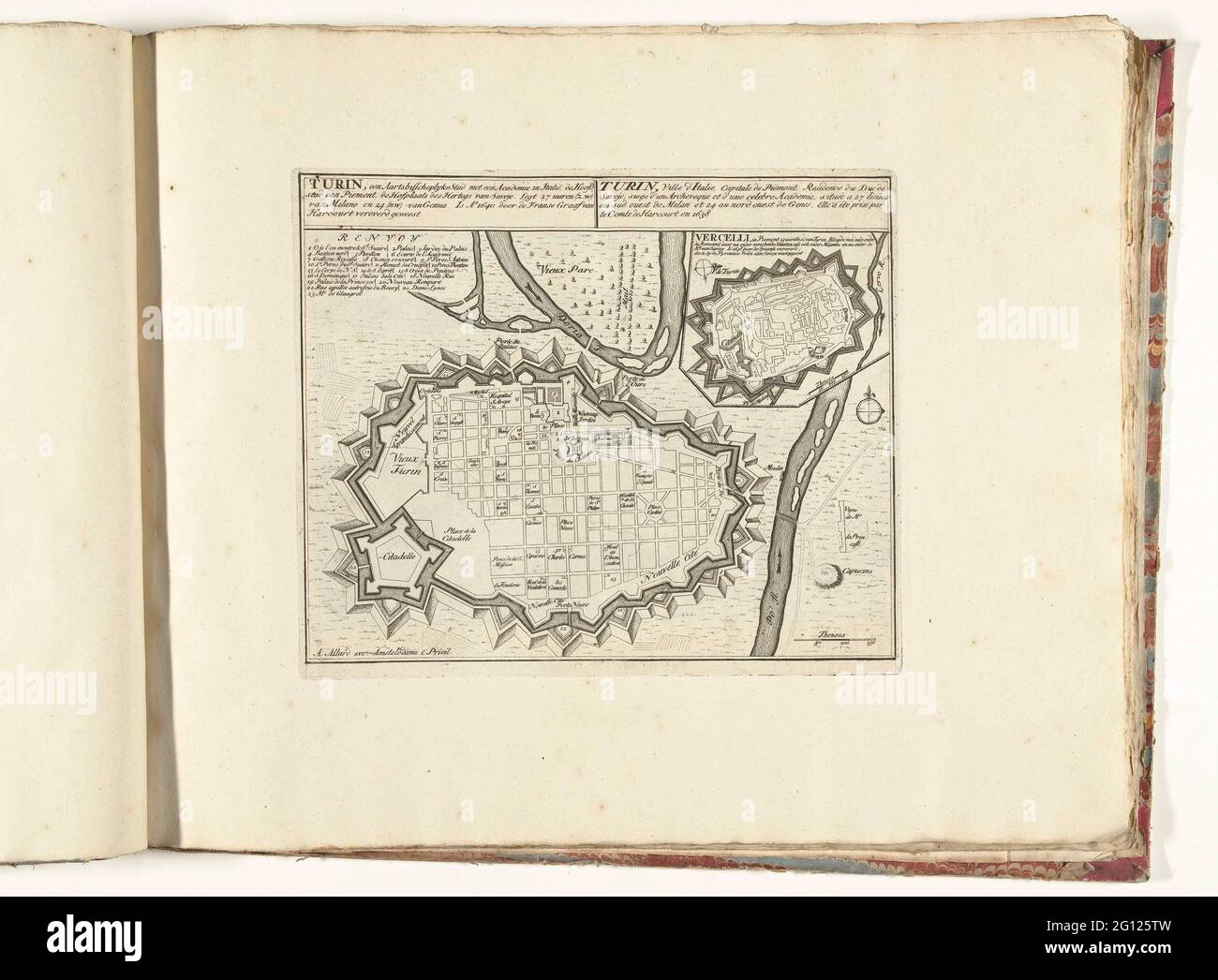 Map of Turin, ca. 1701-1713; Turin, an archbishoppelly city with an ...
