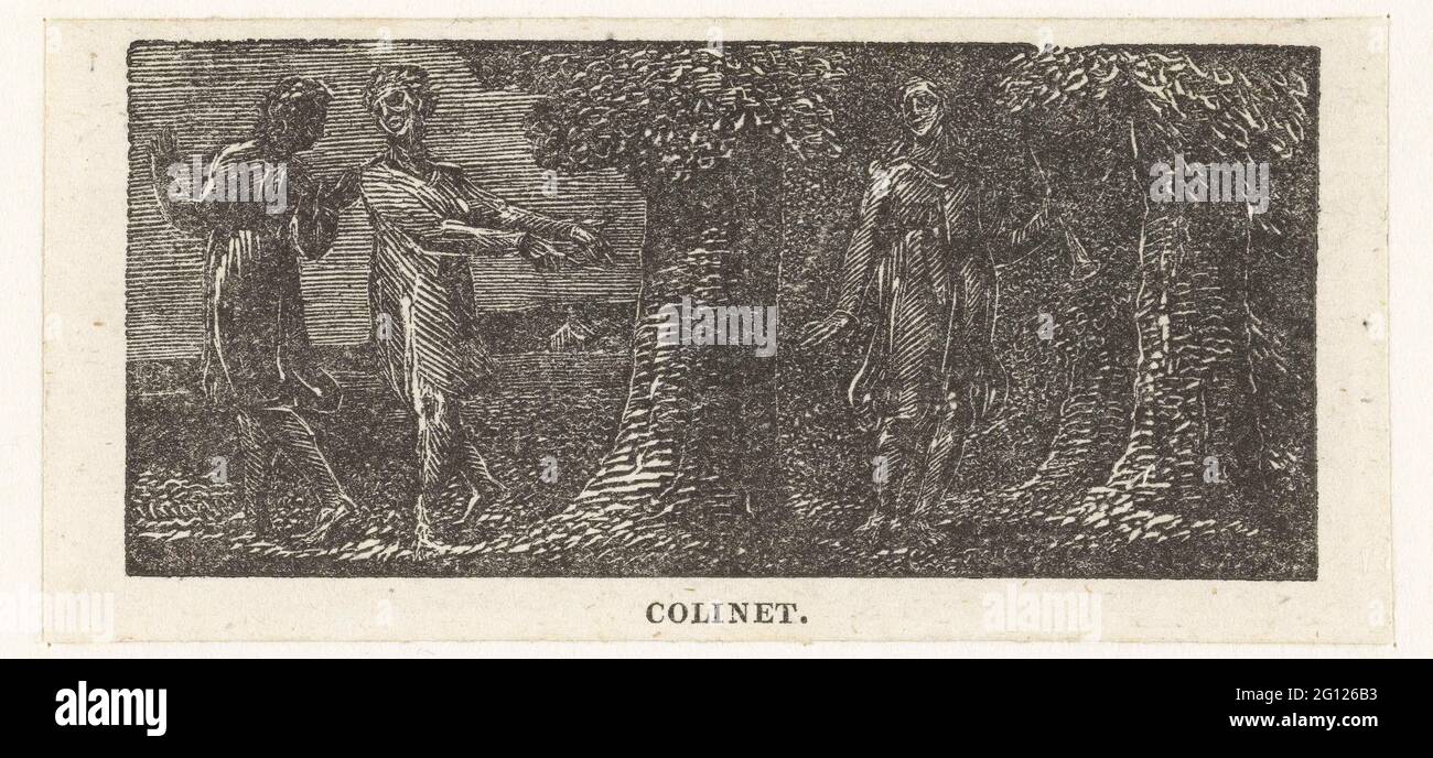 Colinet is mocked; Colinet Mocked by Two Boys; ILLUSTRATIONS OF ...
