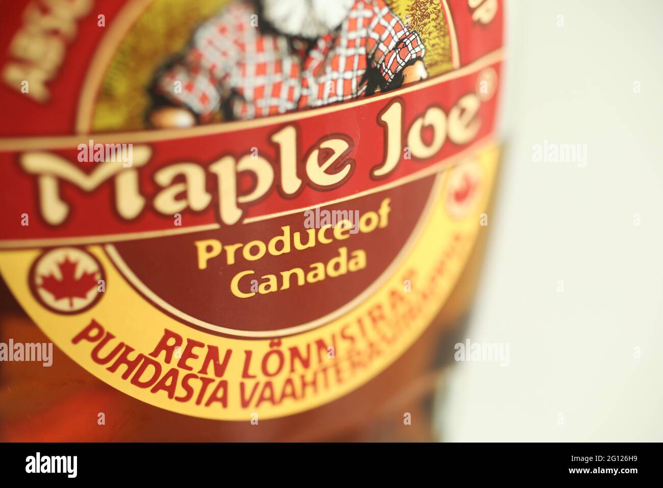 Pure maple syrup from Maple Joe Stock Photo - Alamy